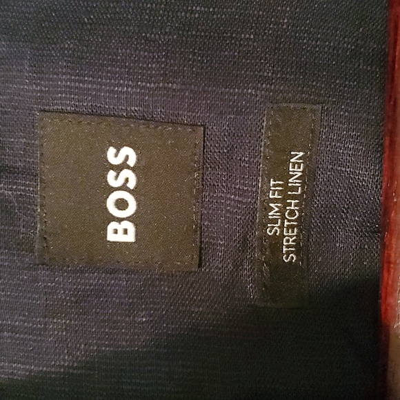 Hugo Boss | Shirts | Navy Blue Linen Hugo Boss Button Down | Poshmark